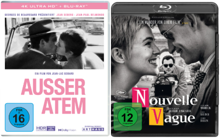 Gewinne eine 4K UHD von "Ausser Atem" und eine Blu-ray von "Nouvelle Vague"