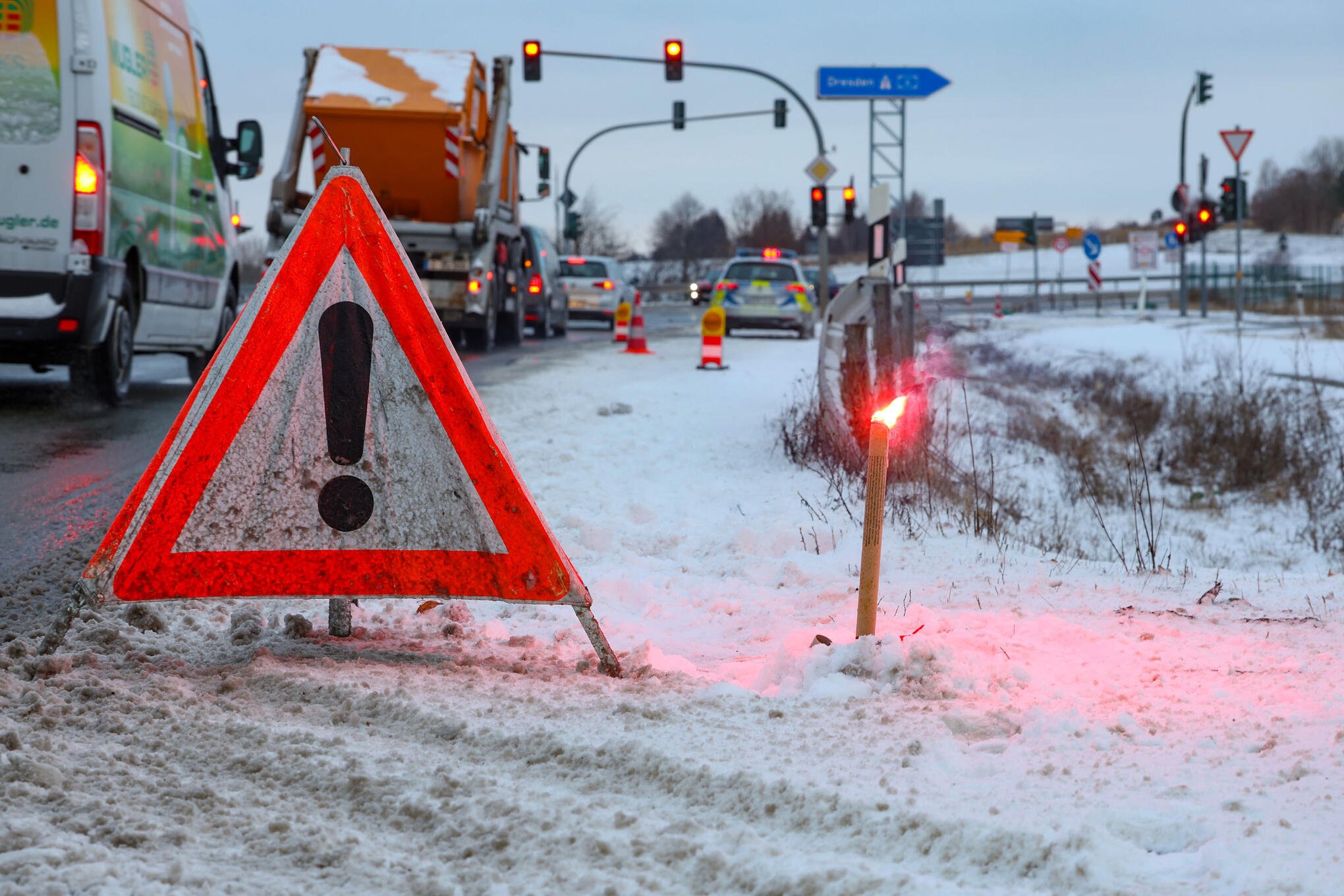 Hohenstein-Ernstthal: Darum war die Auffahrt zur A4 am Montagmorgen ...