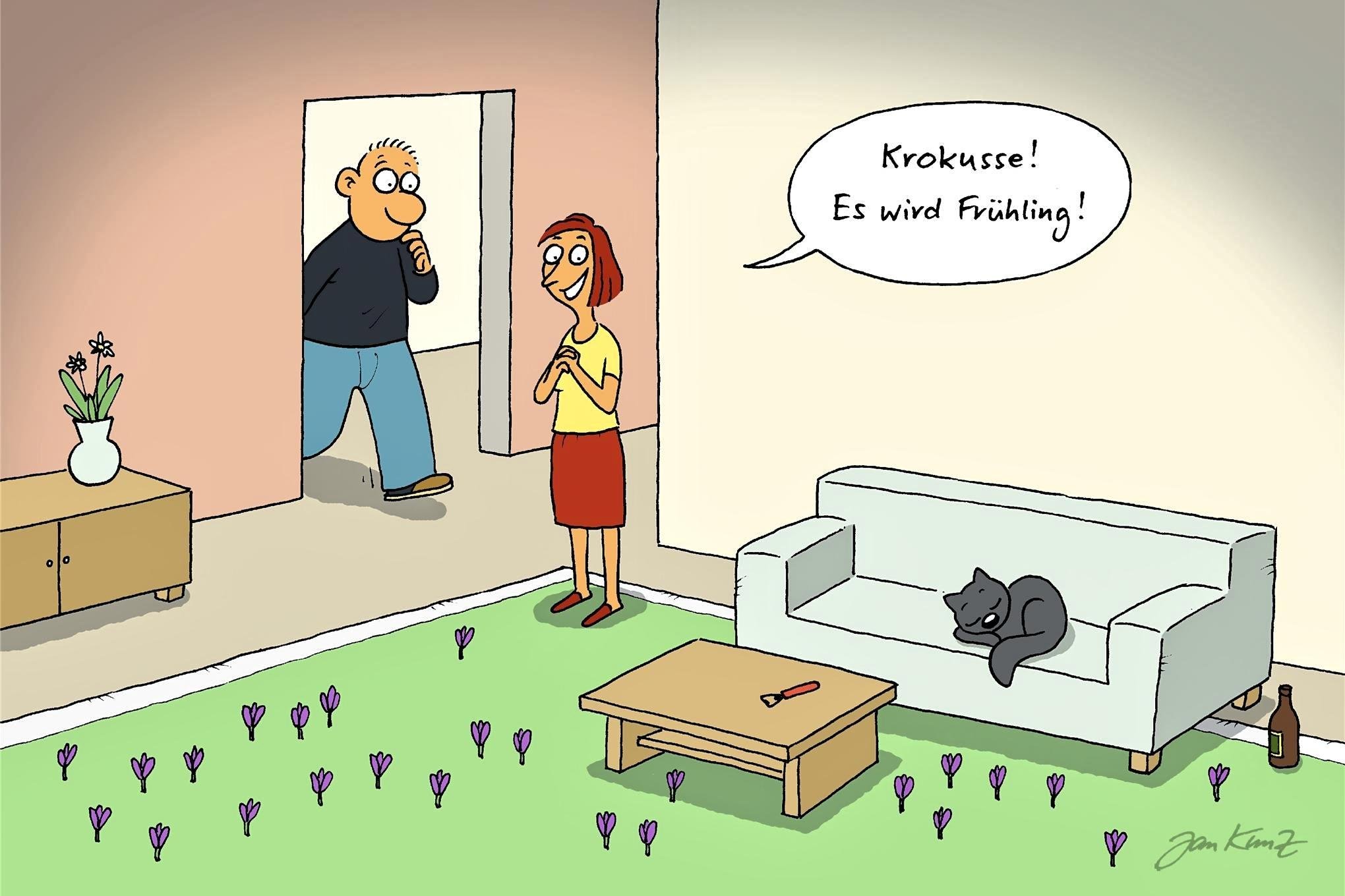 Satire zum Wochenende mit Haushaltstipp: So legen Sie im Wohnzimmer ...